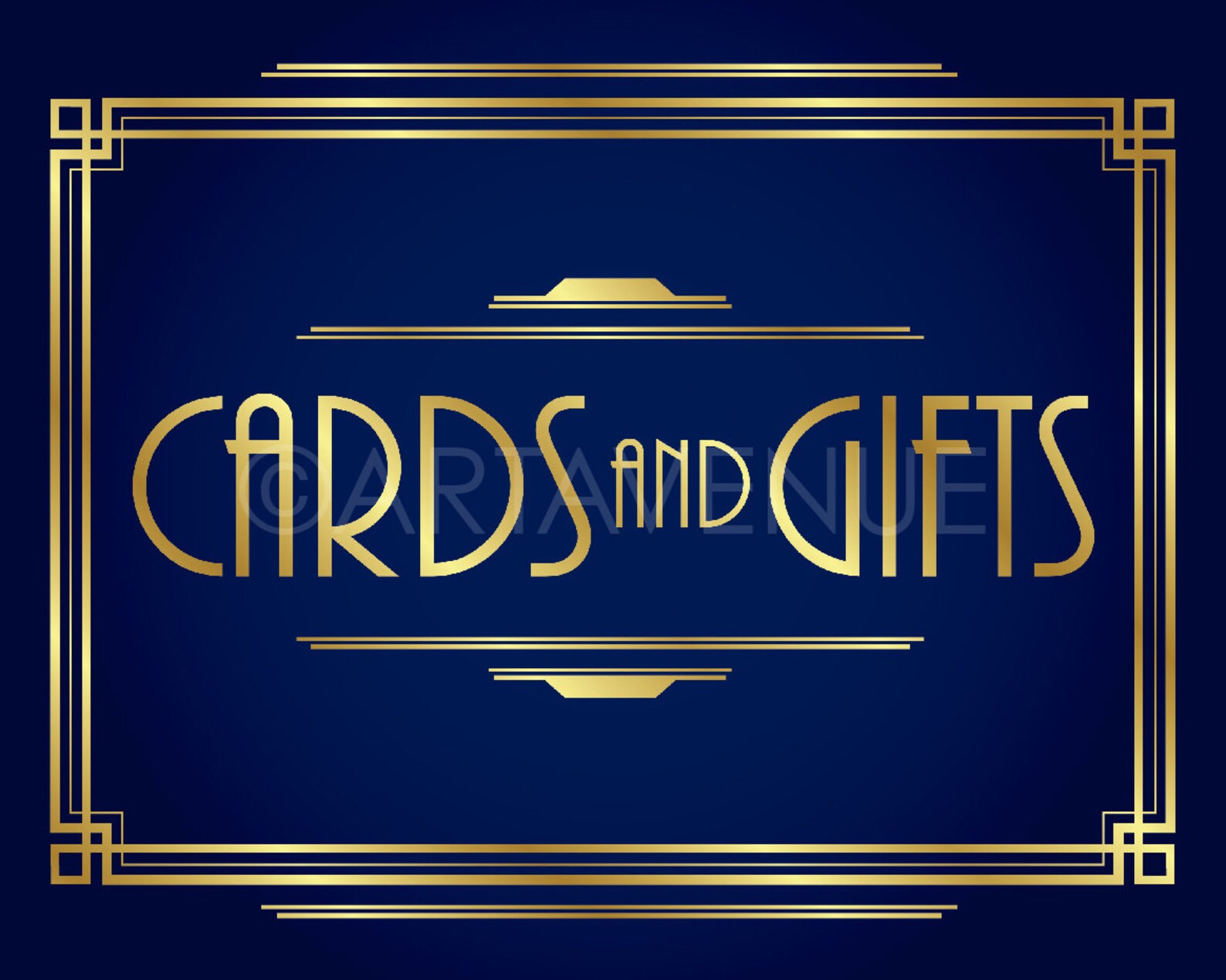 Navy and Gold Party Decor cards and Gifts - Etsy