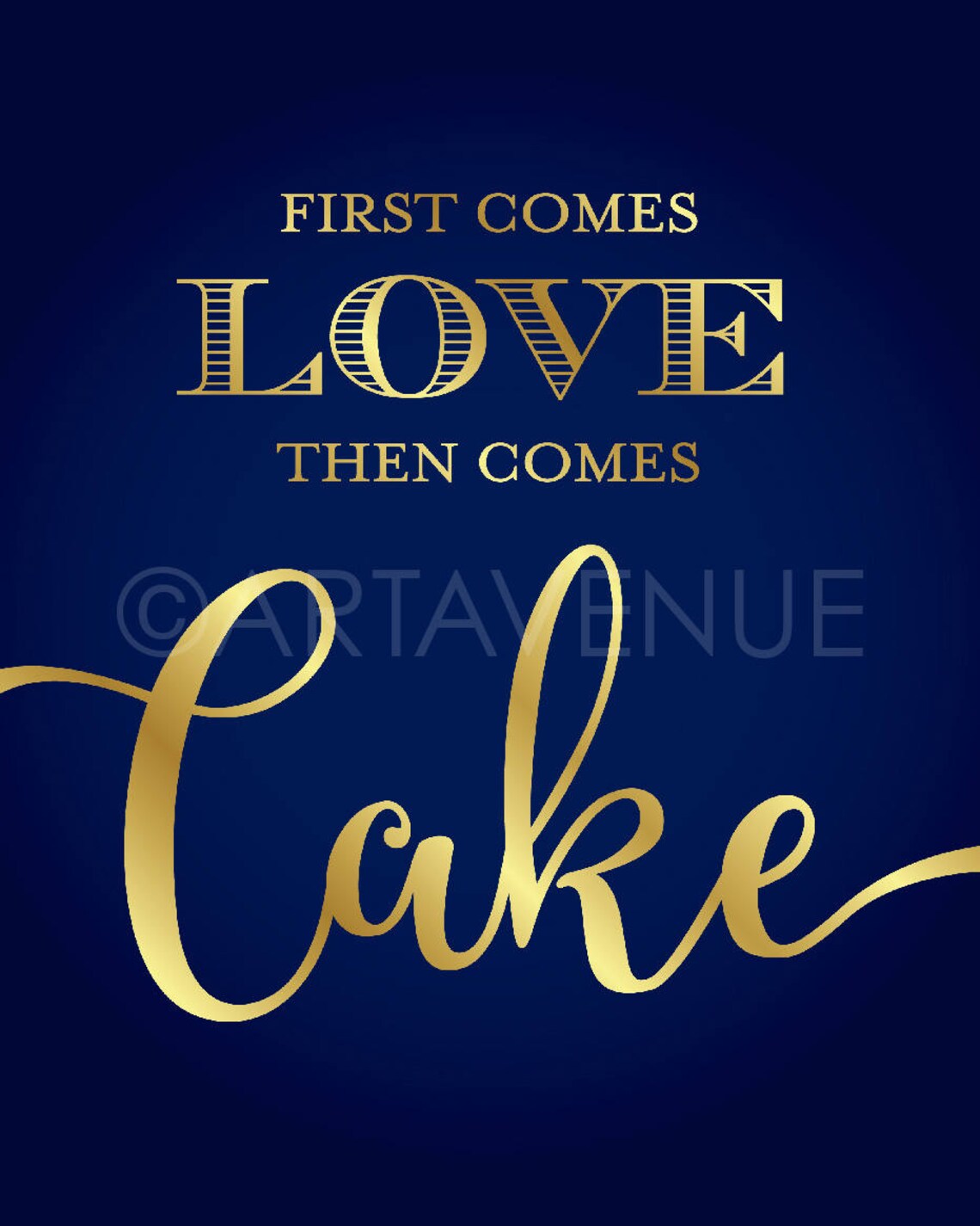 Chic Wedding Sign Printables First Comes Love Then Comes - Etsy
