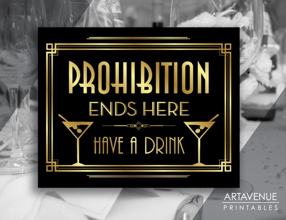 Prohibition Signs 1920