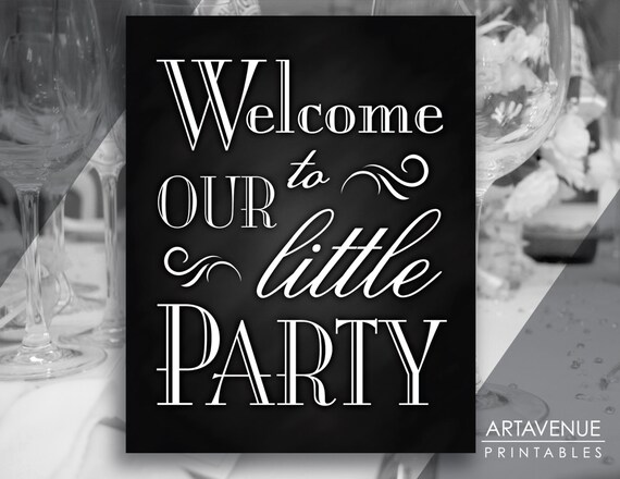 Printable Art Vintage Wedding Sign welcome to Our | Etsy