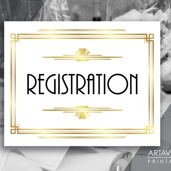 Registration Table Sign - Etsy