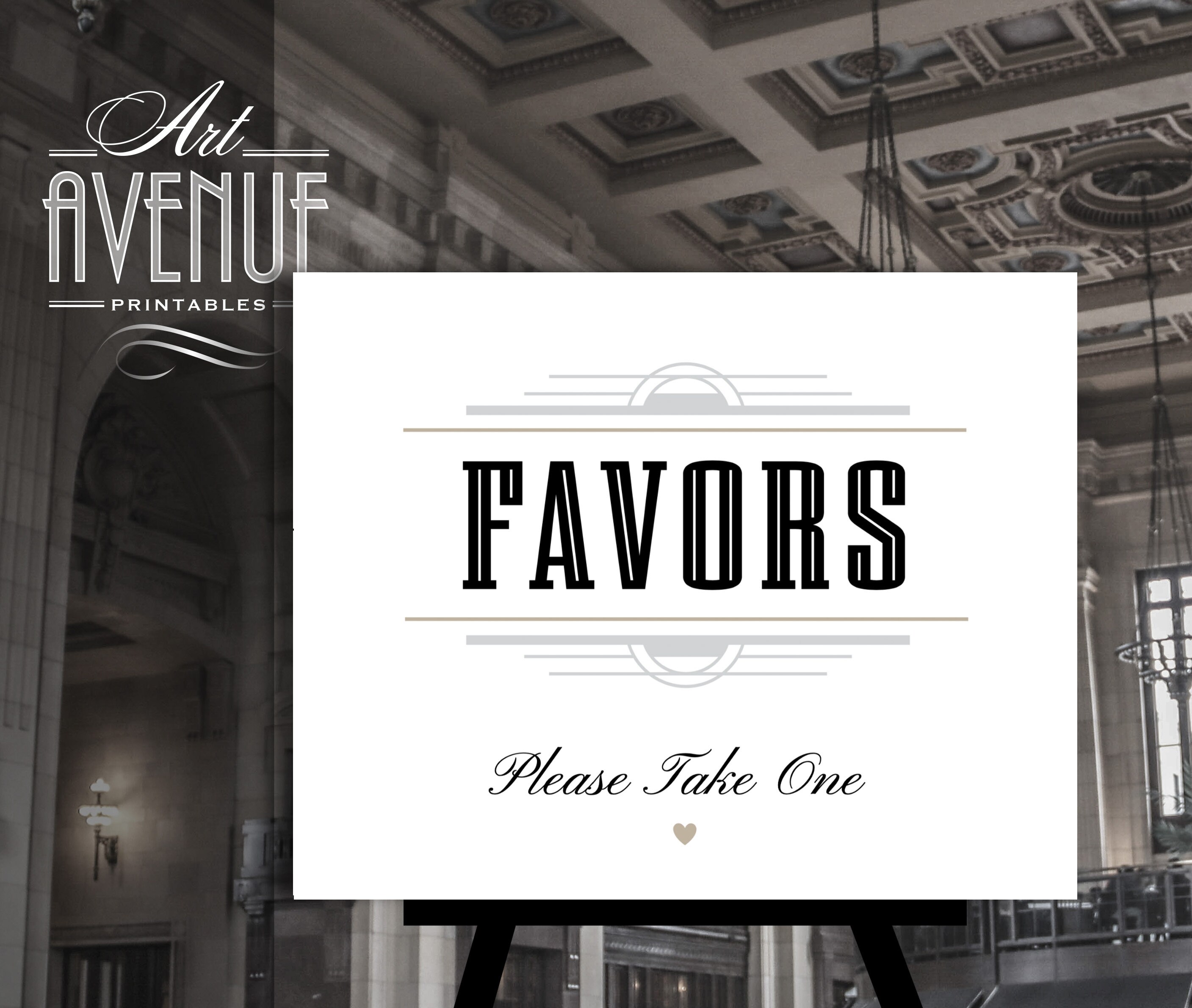 Wedding Favors Sign Template Horizontal 8x10 Modern - Etsy