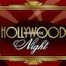 HOLLYWOOD Printable Art Movie Theme Sign hollywood Night Faux Gold ...