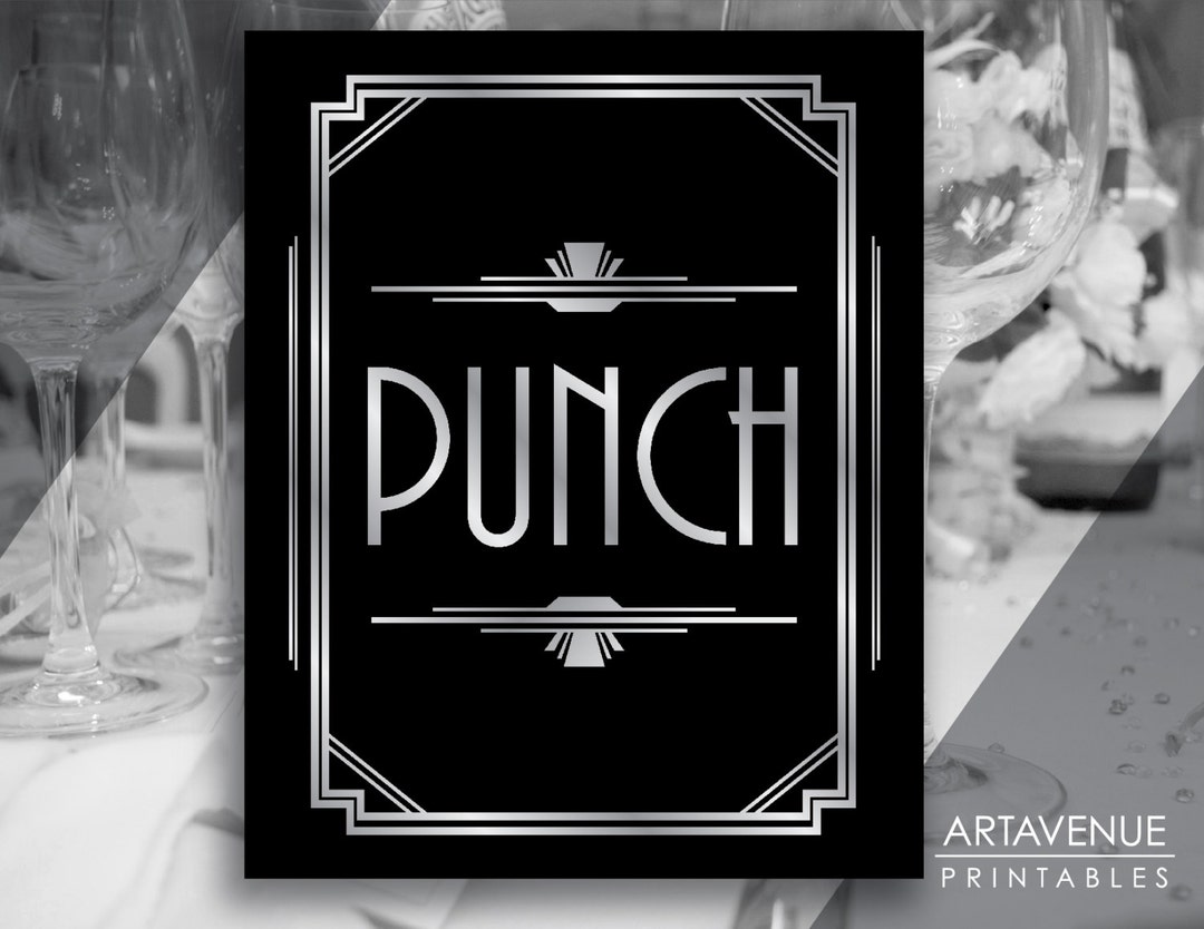 Gatsby Party Printable Gatsby Wedding Art Deco Pattern Background ...