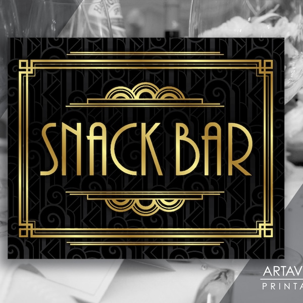Snack Bar Sign - Etsy