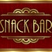 Printable Art Movie Theme Sign snack Bar Message Faux Gold Digital File ...