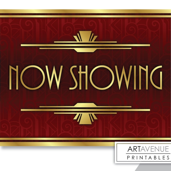 Now Showing Movie Sign - Etsy