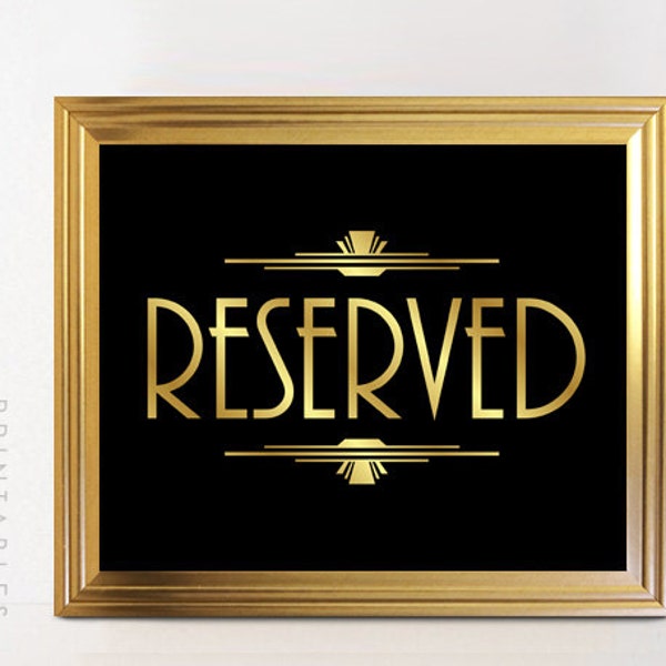 Reserved Sign - Etsy