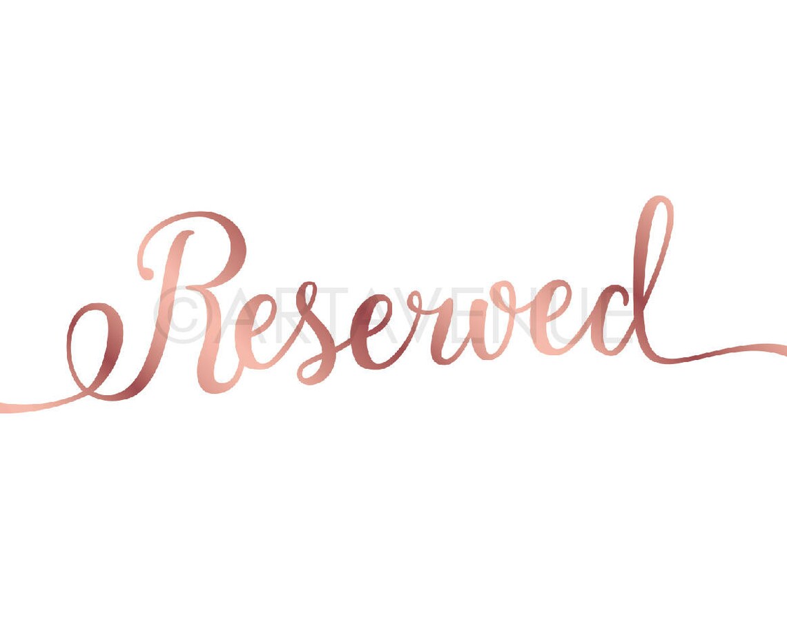 Chic Wedding Signs RESERVED Sign Rose Gold Wedding Sign - Etsy
