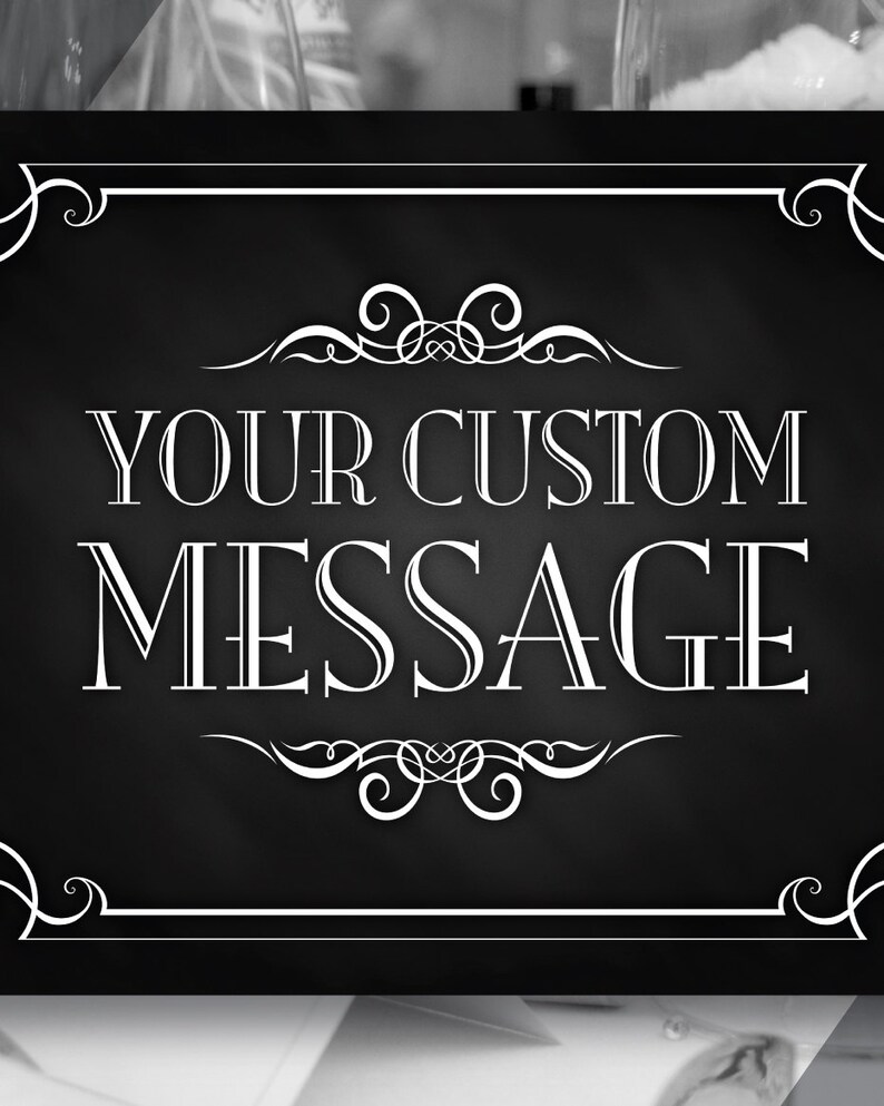 Custom Printable Sign Custom Message Horizontal Etsy custom-printable-sign-custom-message-horizontal-etsy