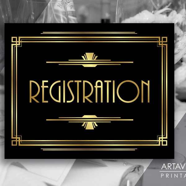 Registration Table Sign - Etsy
