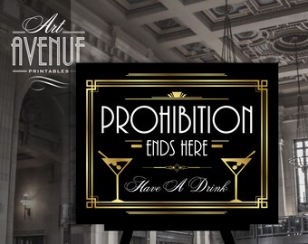 Prohibition Ends Here Sign - Etsy