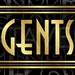 Printable Art "ladies" and "gents" Signs - Gatsby Wedding Restroom ...