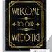 Art Deco Wedding Welcome Sign Download, WELCOME to OUR WEDDING, 1920s ...