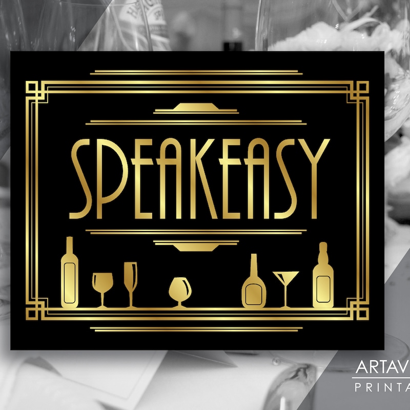 1920s Speakeasy Sign - Etsy