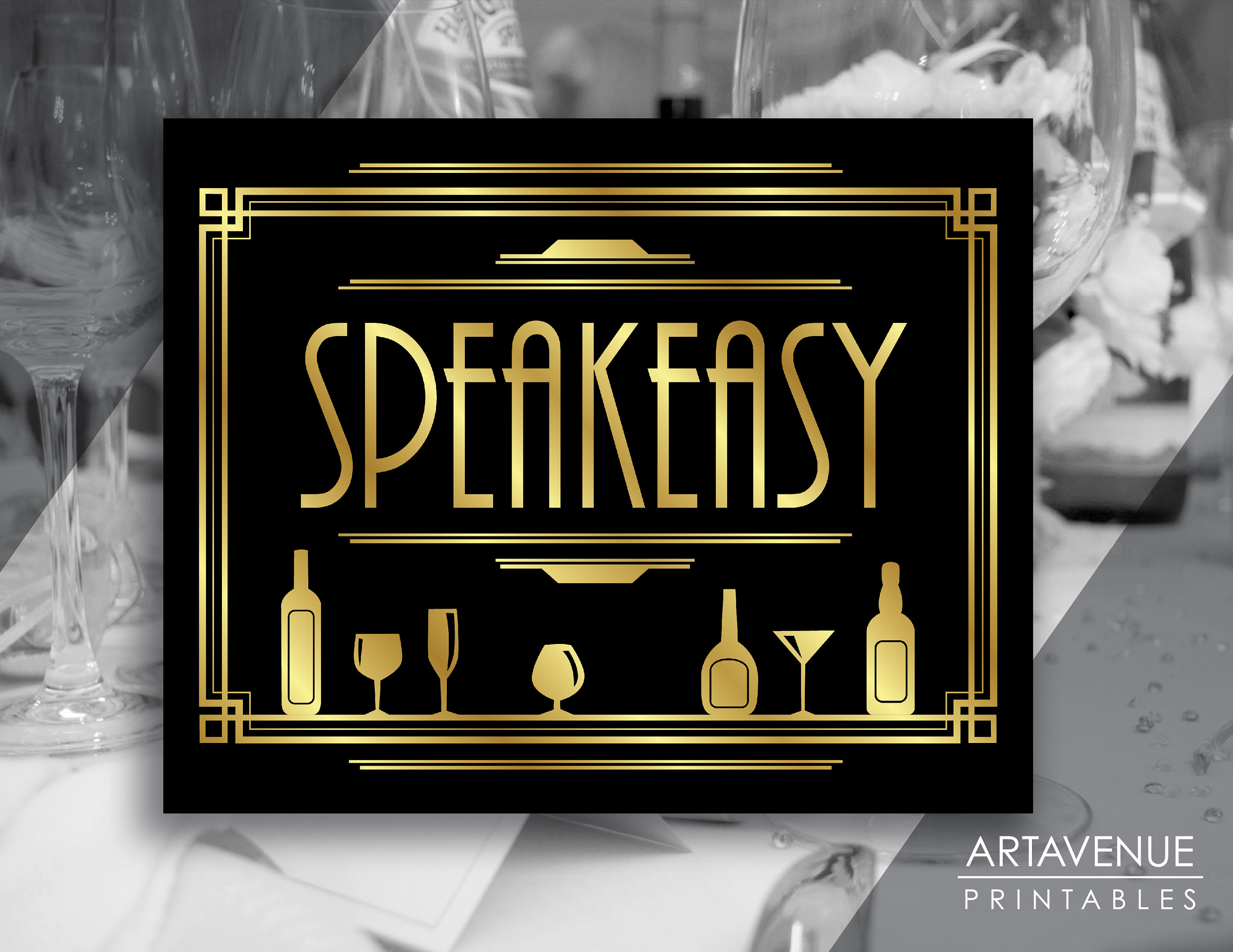 Speakeasy Signs 1920s