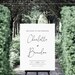 Custom Wedding Welcome Sign Template 24x30 Minimalist Wedding - Etsy