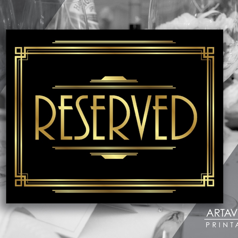 Reserved Sign - Etsy
