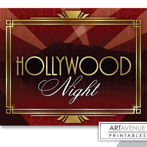 Hollywood Themed Svg - Etsy
