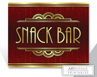 Snack Bar Sign - Etsy