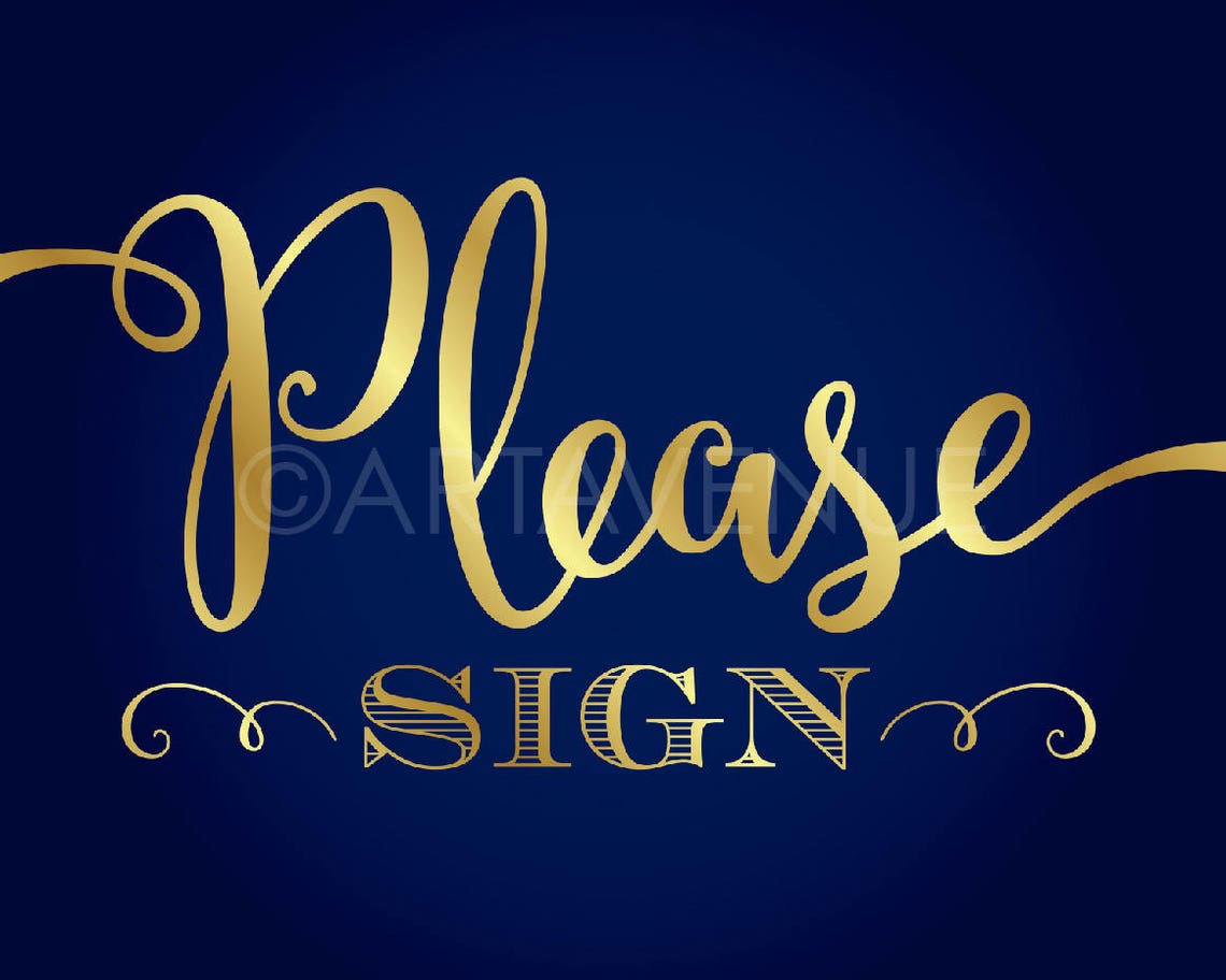 Chic Party Sign Printables Please Sign Wedding Downloads | Etsy