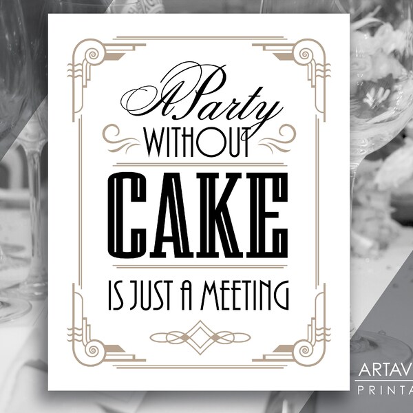 A Party Without Cake - Etsy