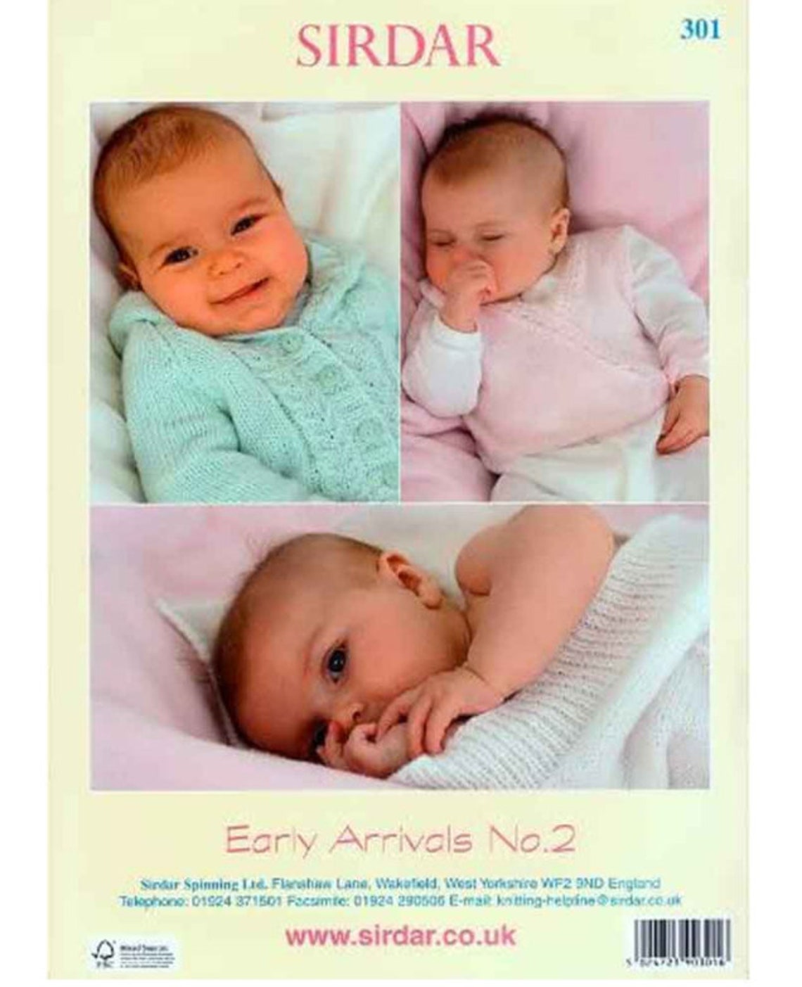 Sirdar Early Arrivals Preemie Knitting Patterns Book 301 Volume 2 FREE SHIP - Etsy