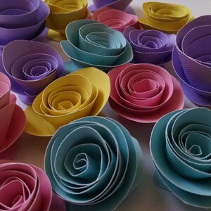 Spring Easter Decor, Colorful Paper Flowers, Table Decorations - Etsy