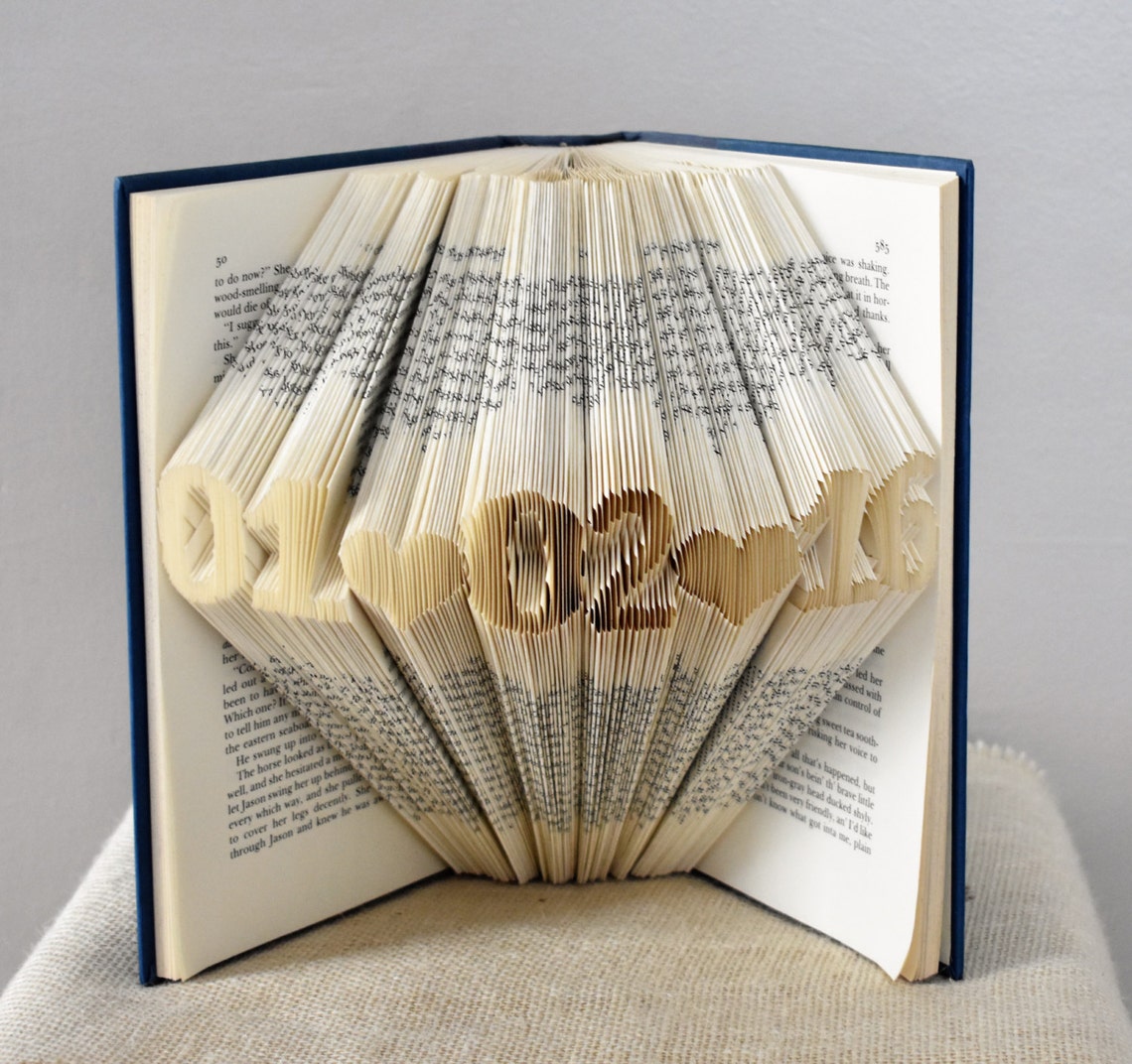 Wedding Gifts for Couple, Wedding Gift Date, Folded Book Art, Unique ...