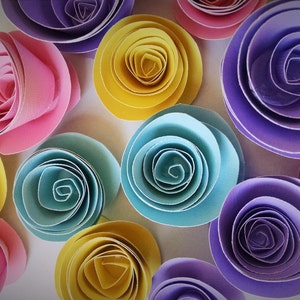 Spring Easter Decor, Colorful Paper Flowers, Table Decorations - Etsy