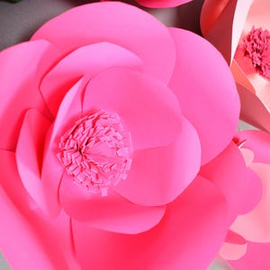 Pink Wall Decor, Giant Paper Flowers, Pink Wall Art - Etsy
