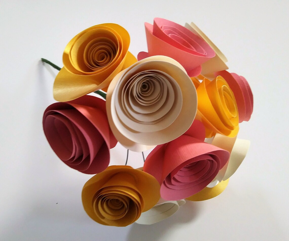 Mothers Day Gift Paper Flower Bouquet Flowers for Mom - Etsy