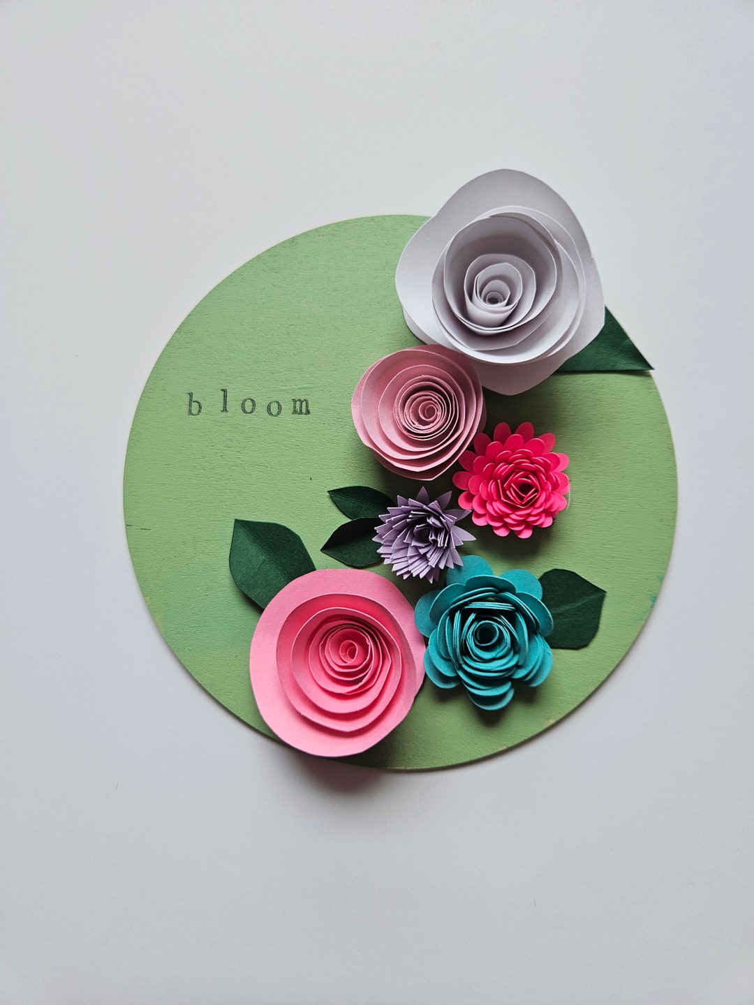 Paper Flower Sign, Spring or Summer Sign, Unique Gift for Mom and ...