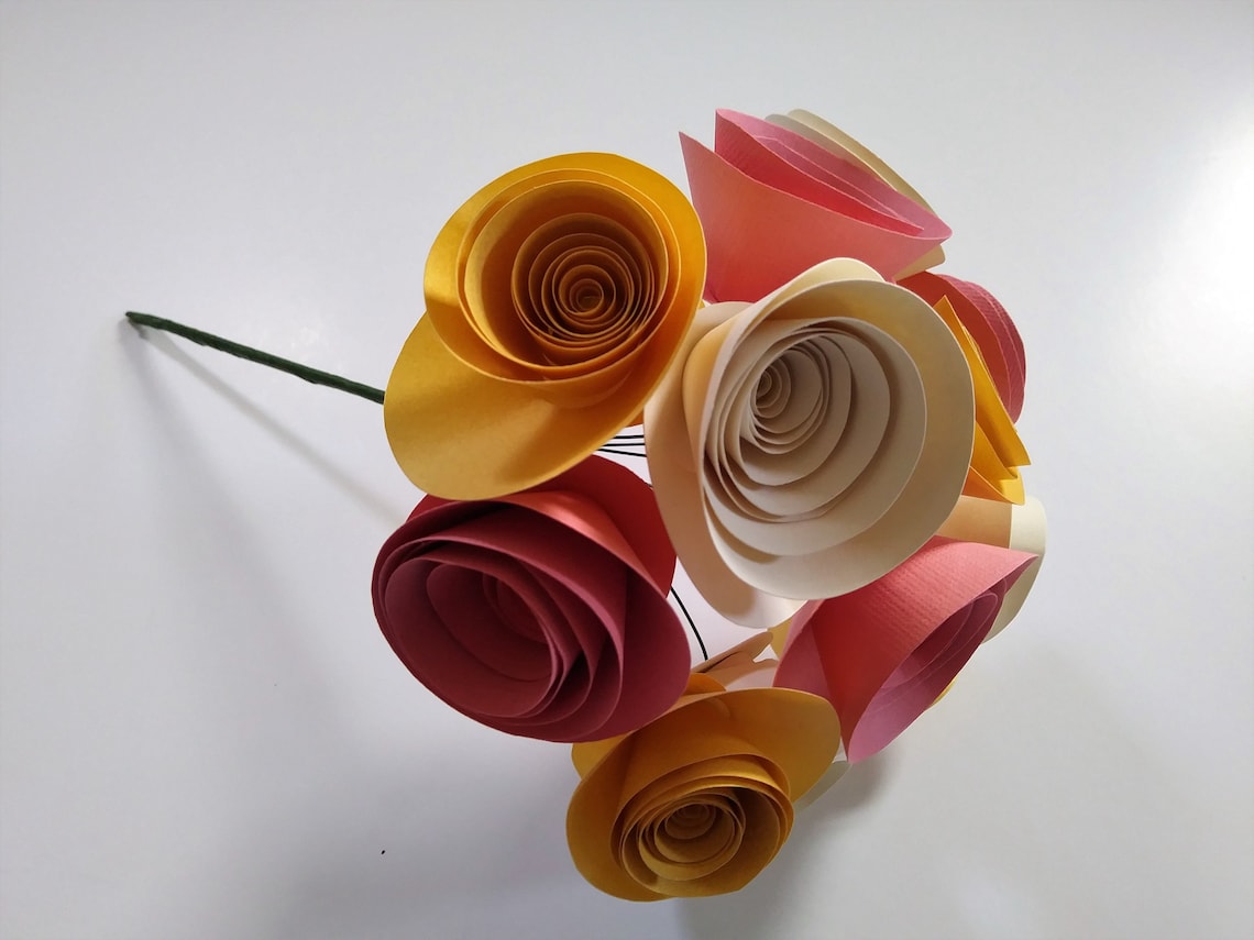 Mothers Day Gift Paper Flower Bouquet Flowers for Mom - Etsy