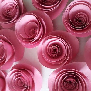 Pink Paper Flowers - Paper Roses - Valentines Day Decoration - Etsy