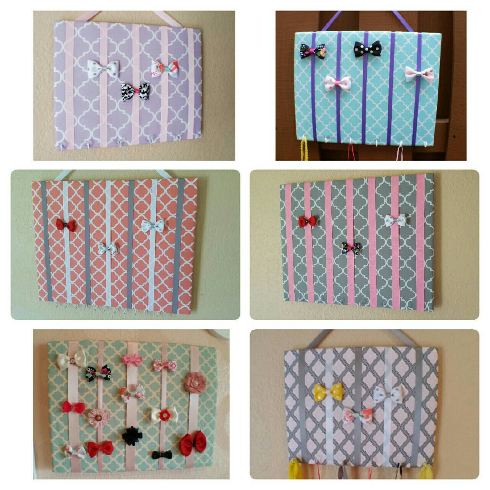 Hair Bow Holder & Headband Organizer / Hair Bow Organizer With - Etsy