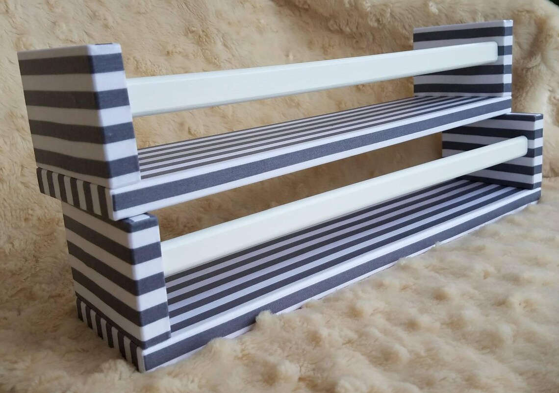 Colorful Stripes Pattern Children's Book Wall Shelf/ Wall - Etsy