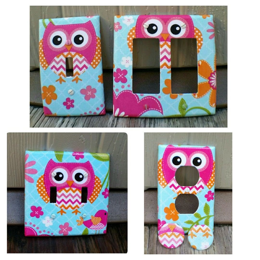 Owl Light Switch Outlet Cover Switch Plate Cover-nursery Decor Light ...