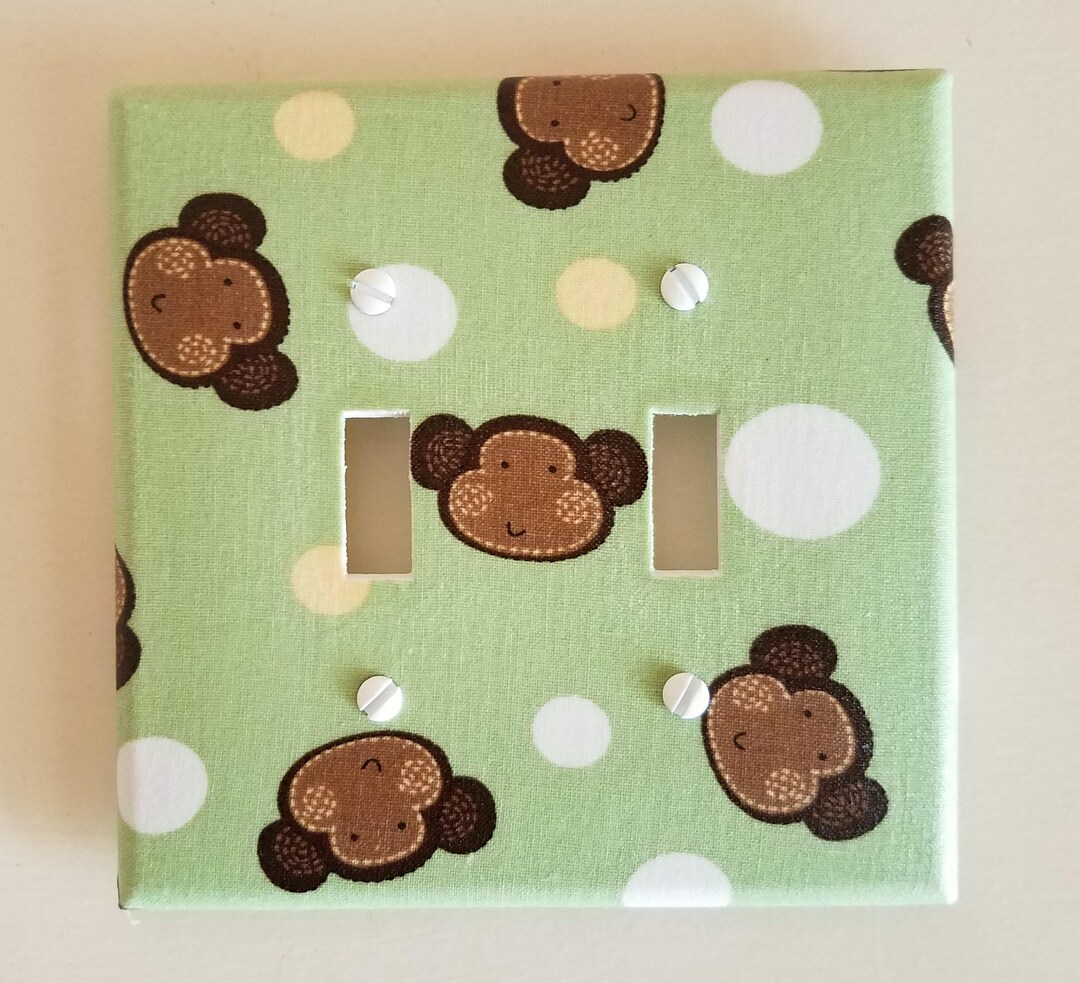 Monkey Light Switch - Outlet Cover- Switch Plate Cover-nursery Decor ...
