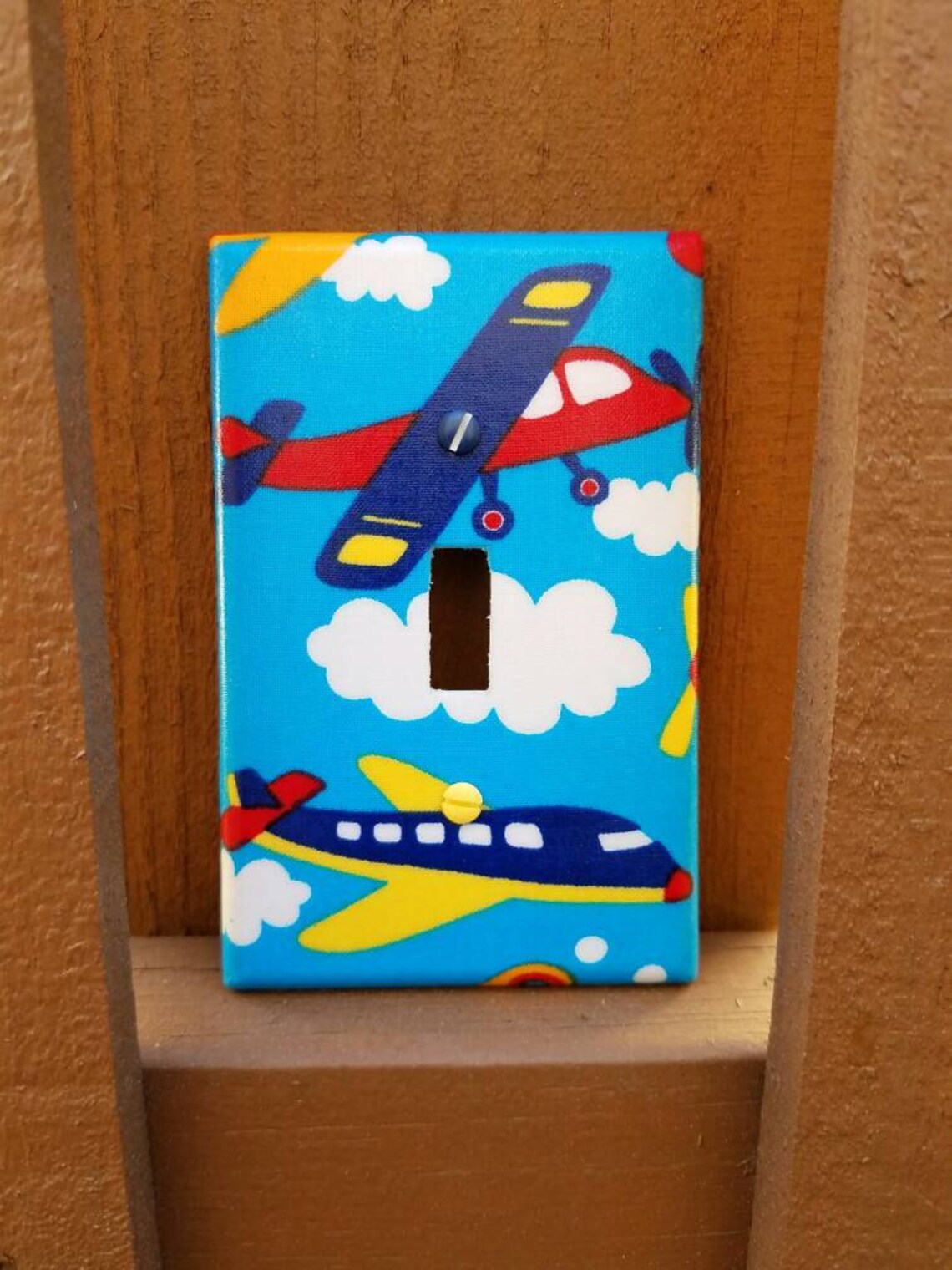Airplanes Light Switch - Outlet Cover- Switch Plate Cover-nursery Decor ...