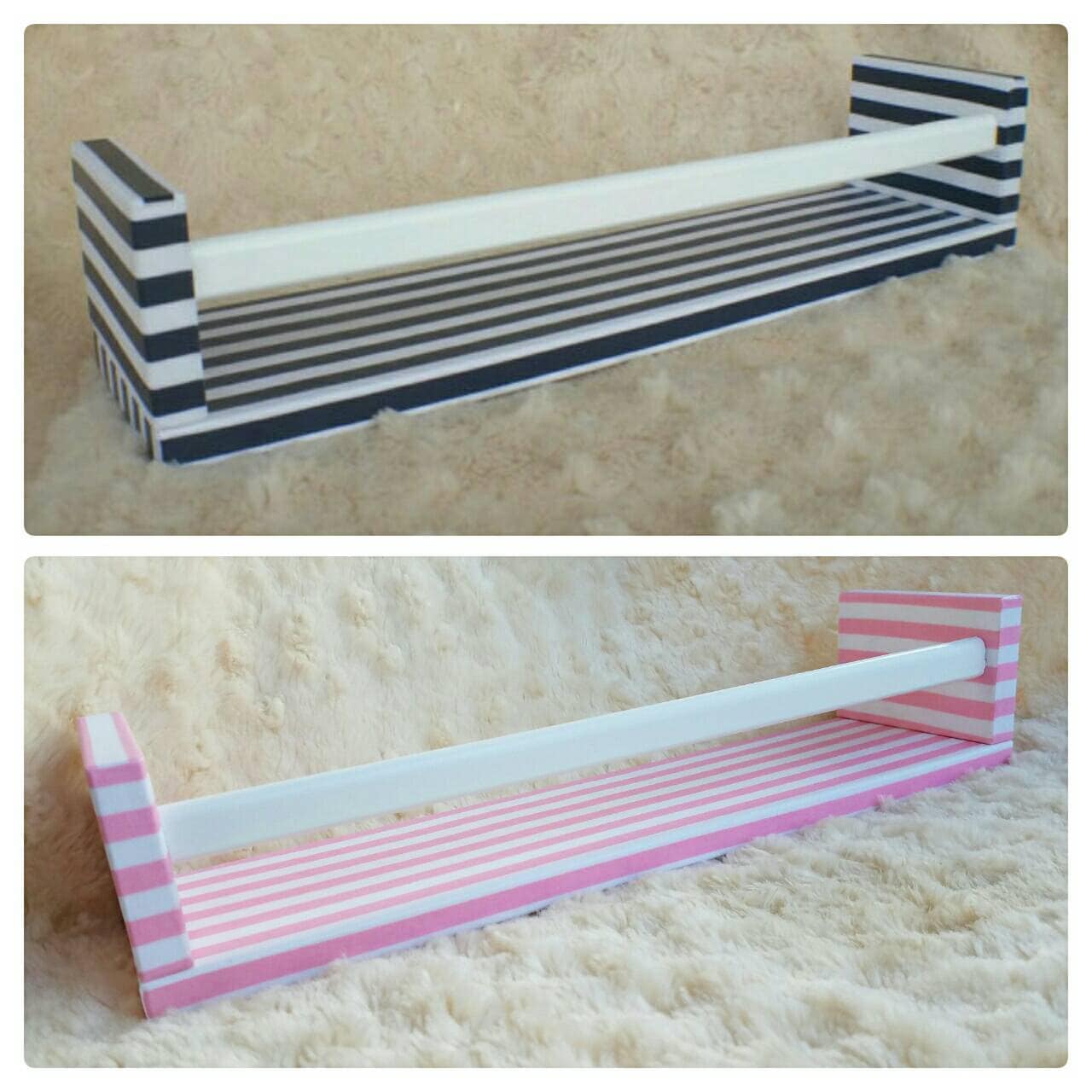 Colorful Stripes Pattern Children's Book Wall Shelf/ Wall | Etsy