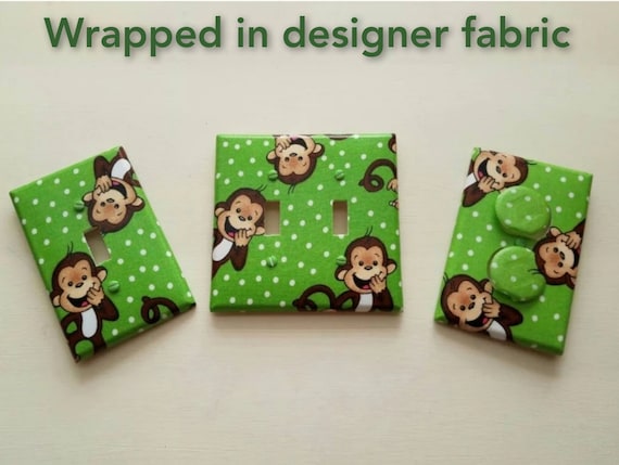 Monkey Light Switch Outlet Cover Switch Plate Cover-nursery - Etsy