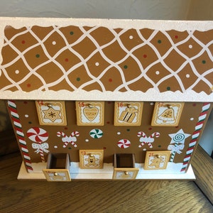 Gingerbread House Advent Calendar - Etsy