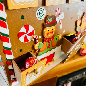 Gingerbread House Advent Calendar - Etsy