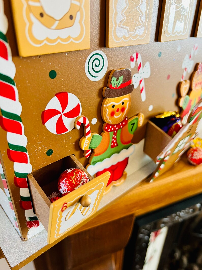 Gingerbread House Advent Calendar - Etsy