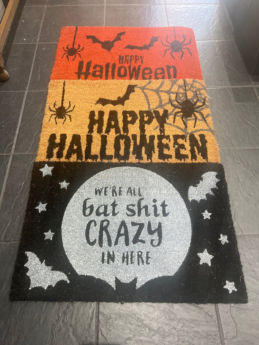 Natural Door Mat Halloween Decor, Spooky, Humour, Gothic Design, Witchy ...