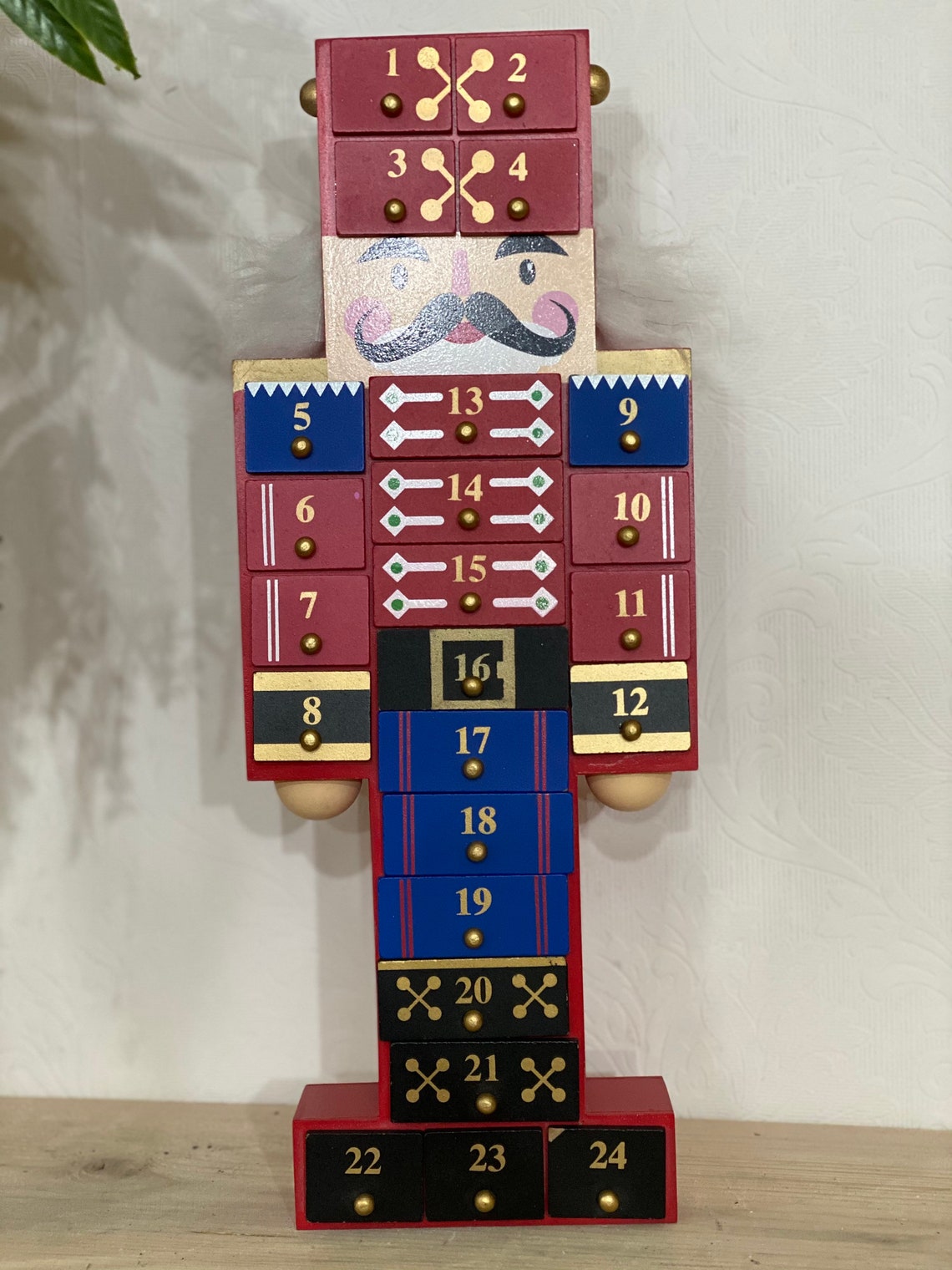 Traditional Wooden Soldier Christmas Advent Calendar | Etsy