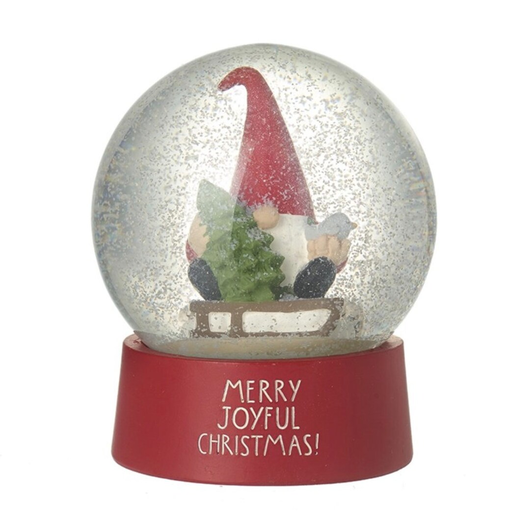 Christmas Tree & Gonk Snowglobe, Winter Wonderland, Home Decor, Gift ...