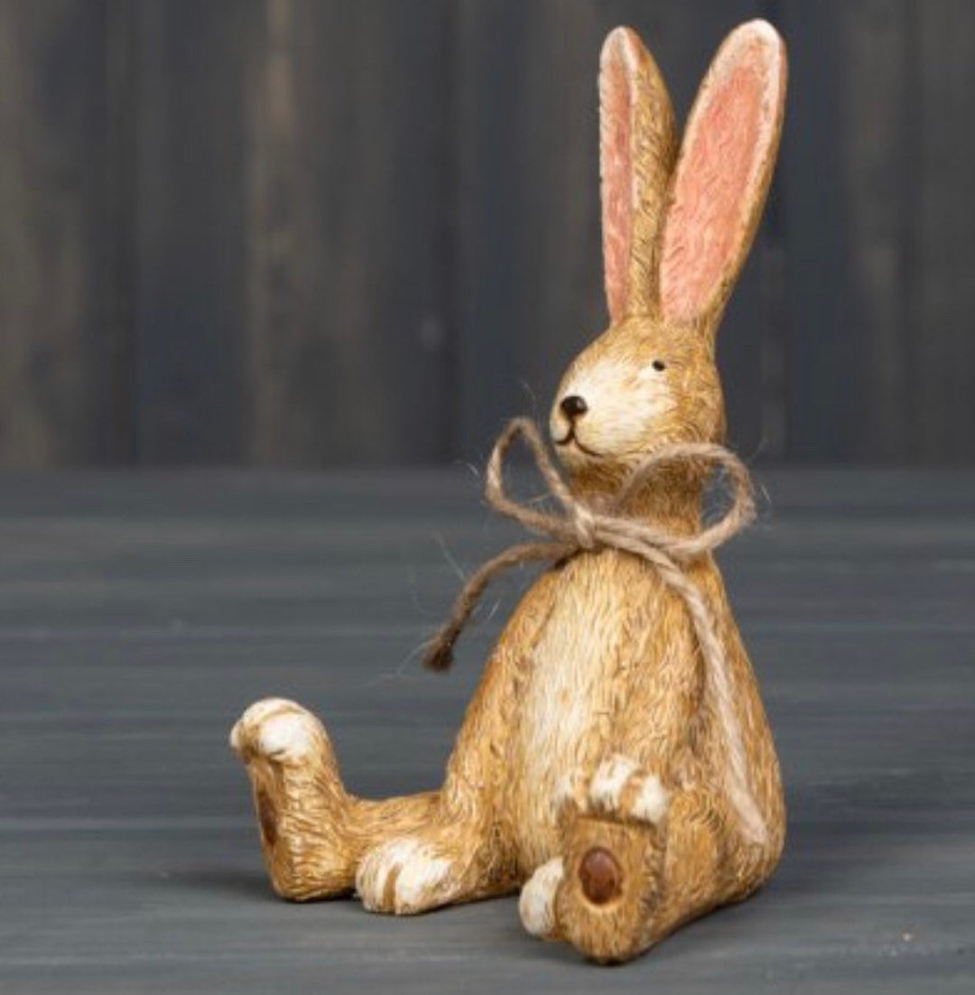 Resin Sitting Rabbit Decoration 11cm, Easter, New Home, Hopping Mad ...