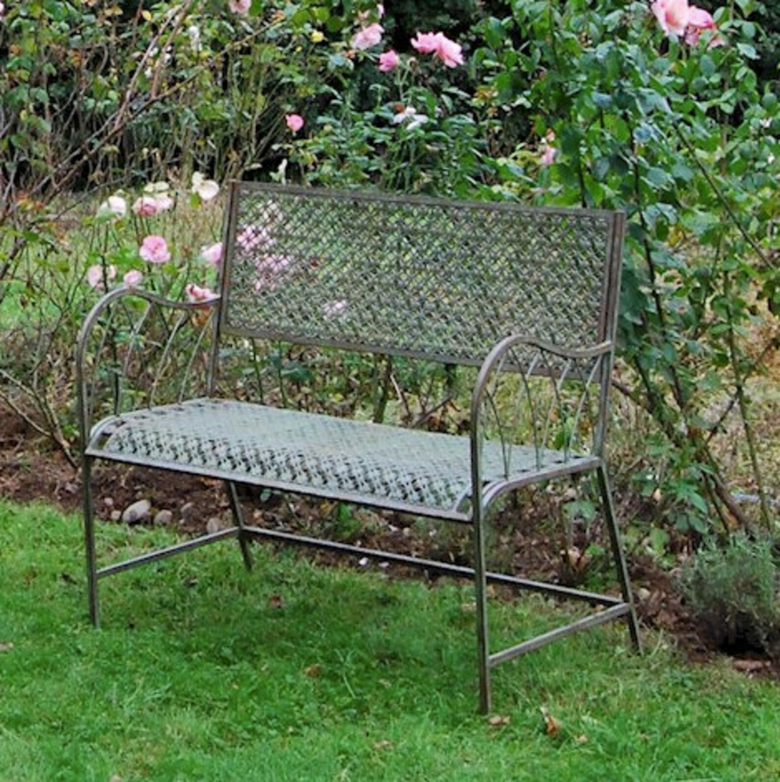 Antique Blue Rust Garden Bench Love Seat Garden Furniture - Etsy UK